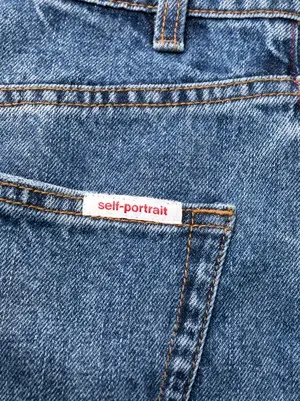 SELF-PORTRAIT Wide-leg Jeans