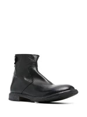 Moma Smooth-grain Leather Boots - Black