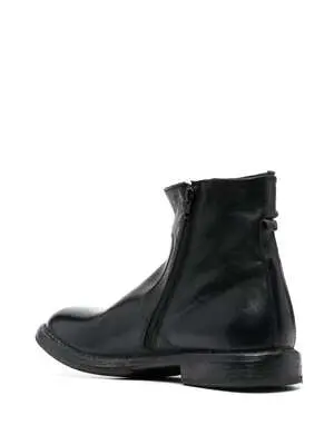 Moma Smooth-grain Leather Boots - Black