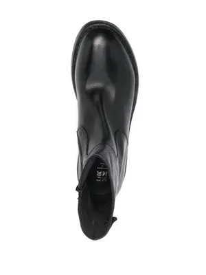 Moma Smooth-grain Leather Boots - Black