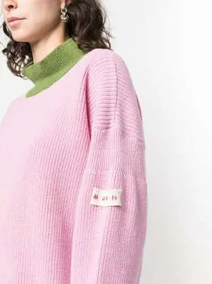 Marni Asymmetric Ribbed Jumper