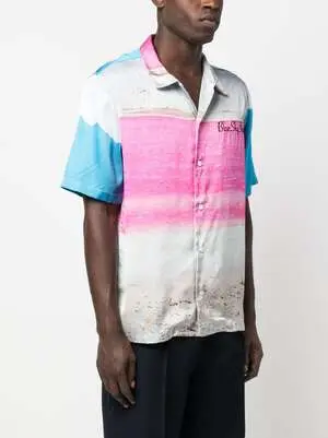 BLUE SKY INN Abstract-pattern Short-sleeve Shirt