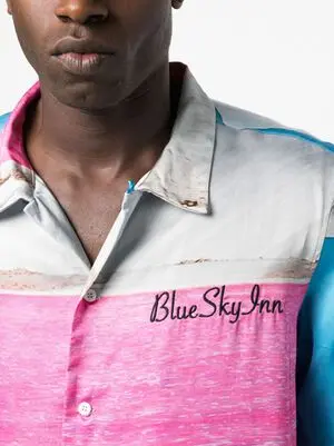 BLUE SKY INN Abstract-pattern Short-sleeve Shirt