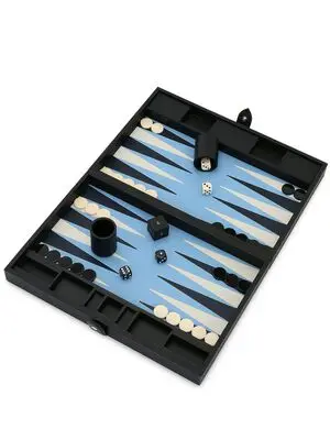 Smythson Panama Leather Backgammon Case - Black