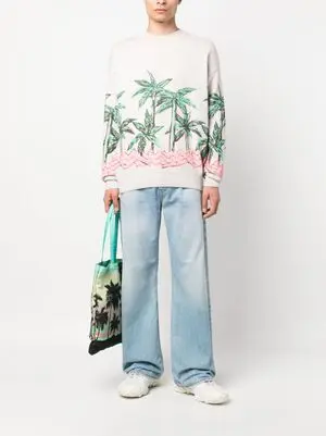 Palm Angels Palms Row-print Sweatshirt