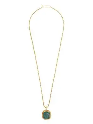 AURÉLIE BIDERMANN Miki Malachite-stone Necklace