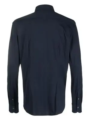 ORIAN Long-sleeve Spread-collar Shirt - Blue