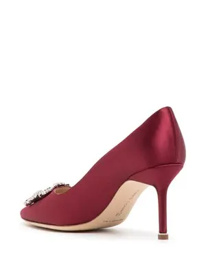 Manolo Blahnik Hangisi 70mm Pumps - Red
