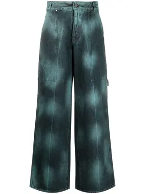 Stella McCartney Tie-dye Wide-leg Jeans