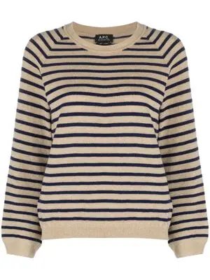 A.p.c. Lilas Striped Jumper