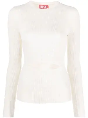 DIESEL® M-peris Knit Top - White