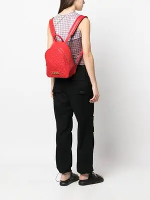 Moschino Quilted Logo Detail Backpack