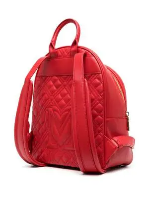 Moschino Quilted Logo Detail Backpack