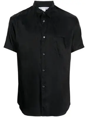 Comme Des Garçons Satin-finish Short-sleeve Shirt