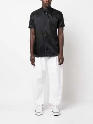 Comme Des Garçons Satin-finish Short-sleeve Shirt