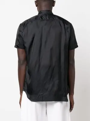 Comme Des Garçons Satin-finish Short-sleeve Shirt