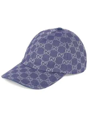 GUCCI グッチ ジャンボGG キャップ 735011 グレイ ライトパープル Gucci Gg Canvas Baseball Hat - Purple | Editorialist