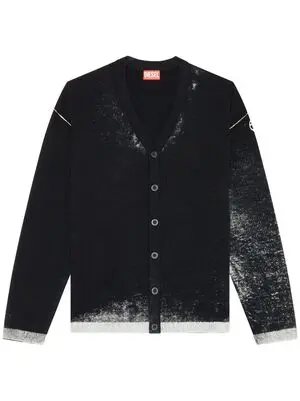 DIESEL® K-larence-b Cotton Cardigan - Black