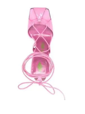 Attico Adele 105mm Sandals - Pink