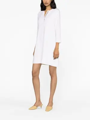 Fabiana Filippi Split-neck Wool Minidress