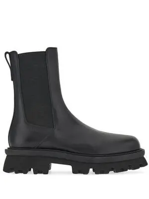 FERRAGAMO Chunky Chelsea Leather Boots
