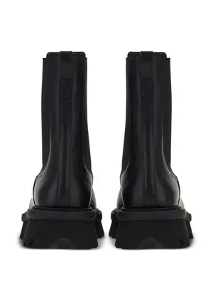 FERRAGAMO Chunky Chelsea Leather Boots