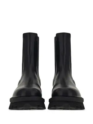 FERRAGAMO Chunky Chelsea Leather Boots
