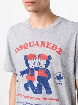 Dsquared2 Logo-print Short-sleeve T-shirt - Grey