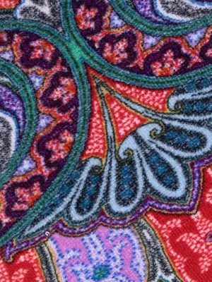 Etro Paisley-print Cotton Robe - Red