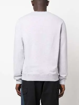 Maison Kitsuné Logo-print Cotton Sweatshirt - Grey