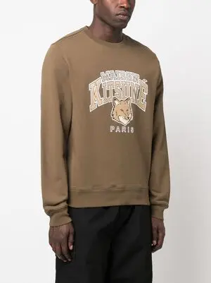 Maison Kitsuné Logo-print Cotton Sweatshirt