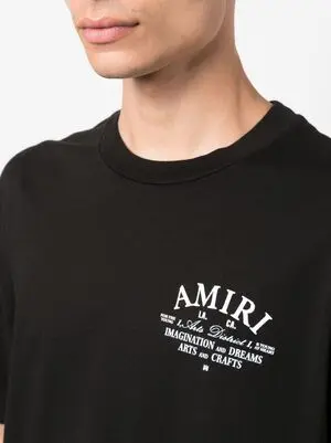 Amiri Arts District Logo-print Short-sleeve T-shirt - Black