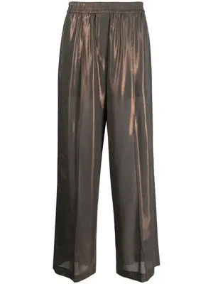 Brunello Cucinelli Metallic Pants For Women