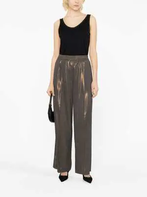 Brunello Cucinelli Wide-leg Trousers - Metallic