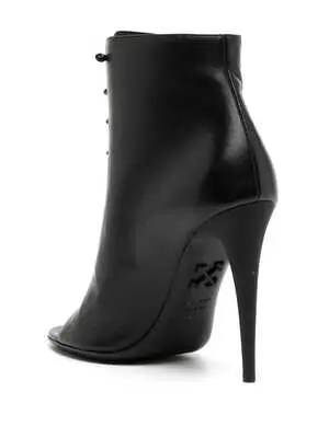 Off-White Open Toe Leather Boots