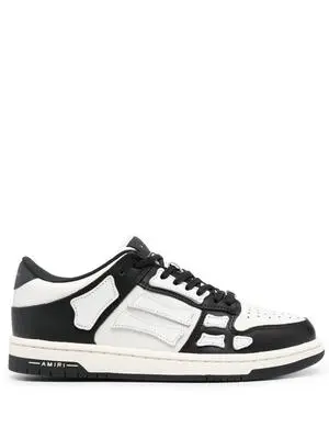 Amiri Skel Top Leather Sneakers - Black