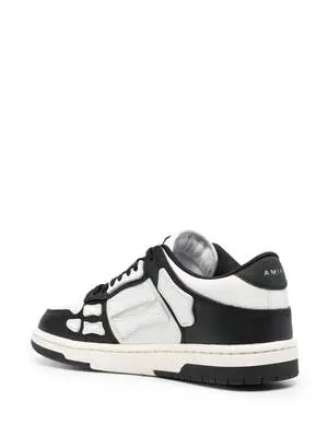 Amiri Skel Top Leather Sneakers - Black
