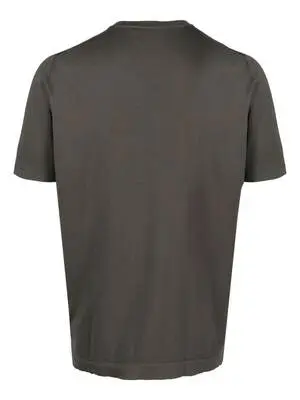 D4.0 Short-sleeved Fine-ribbed T-shirt - Brown