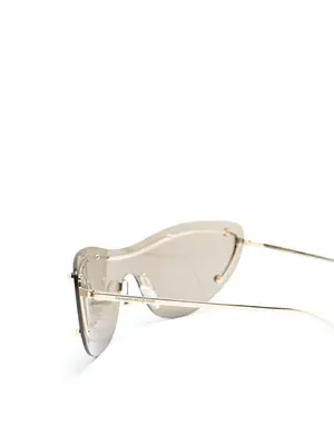 Alexander McQueen Spike-studded Cat-eye Mask Sunglasses
