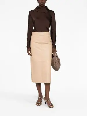 JIL SANDER Draped-neck Blouse