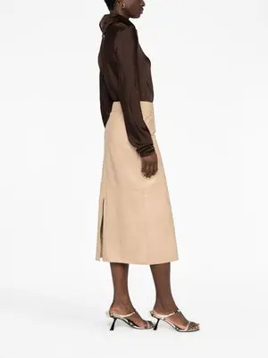 JIL SANDER Draped-neck Blouse