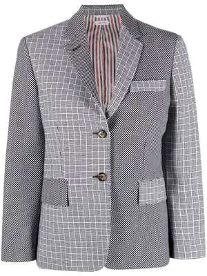 Thom Browne Mix-print Single-breasted Blazer