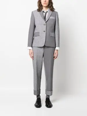 Thom Browne Mix-print Single-breasted Blazer