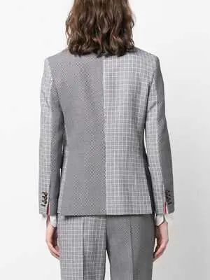 Thom Browne Mix-print Single-breasted Blazer