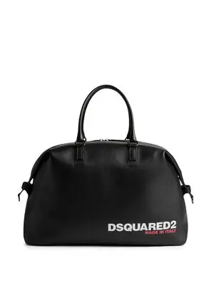 Dsquared2 Logo-print Grained Tote Bag - Black