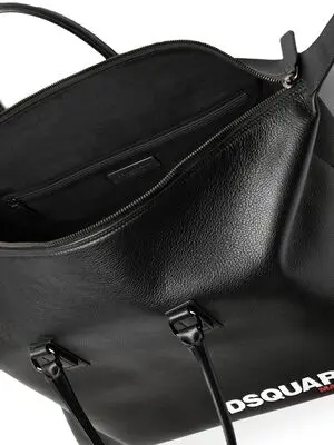 Dsquared2 Logo-print Grained Tote Bag
