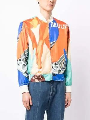 Bally Graphic-print Bomber Jacket
