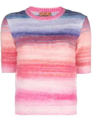 Missoni Brushed-effect Wool-blend Top - Blue