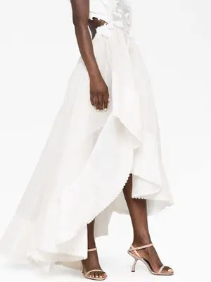 Zimmermann Flounce-skirt Embroidered Dress