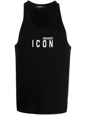Dsquared2 Icon Logo-print Tank Top - Black